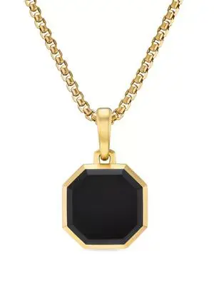 David Yurman Faceted Onyx Amulet - Black