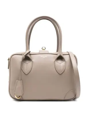 GOLDEN GOOSE Golden Goose Logo-Print Leather Tote Bag Neutrals