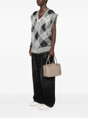 GOLDEN GOOSE Logo-print Leather Tote Bag - Neutrals