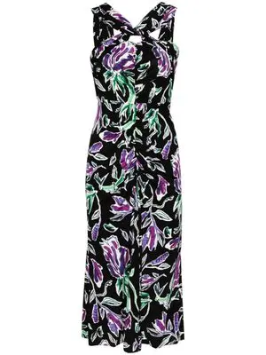 Diane Von Furstenberg Neely Floral-print Midi Dress