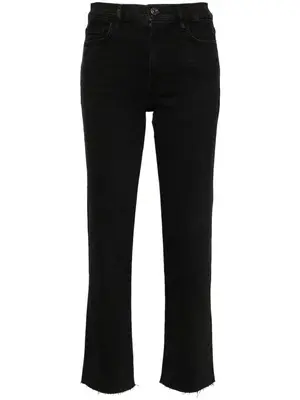 Women's High-rise Black Jeans