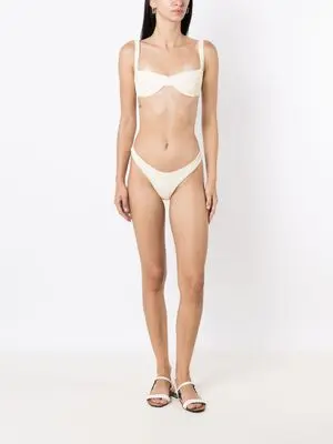 HAIGHT. Underwire-cup Ribbed Bikini Top