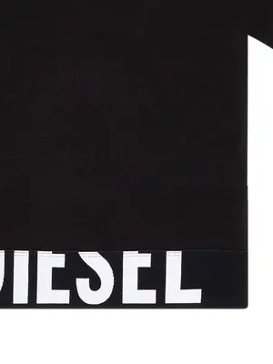 DIESEL® Uftee Cropped T-shirt - Black