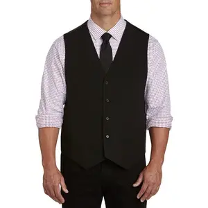 SYNRGY BY DXL Buttoned Waistcoat - Black
