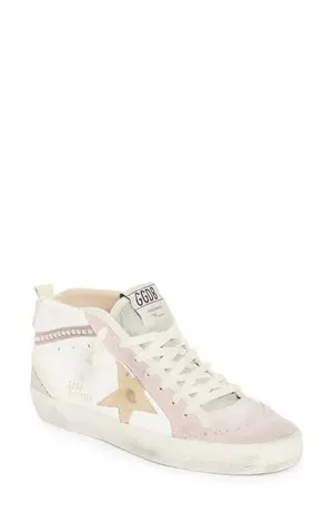 GOLDEN GOOSE Midstar Sneaker - White/pink