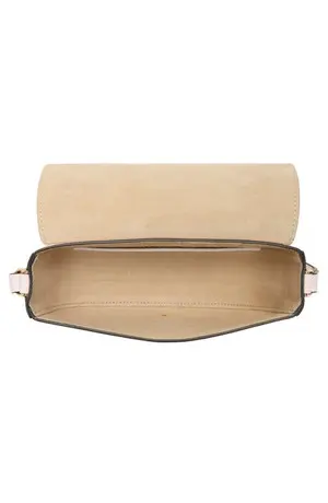 Longchamp Pure Leather Crossbody Bag - Ballet
