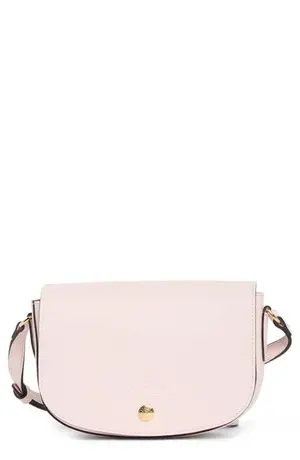 Longchamp Pure Leather Crossbody Bag - Ballet