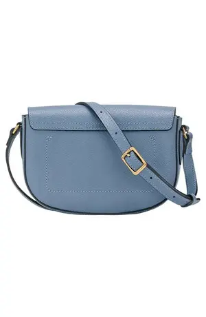Longchamp Pure Leather Crossbody Bag - Slate