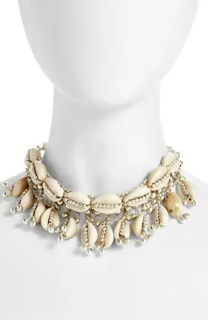 CHILD OF WILD Lakshmi Shell Choker - Silver