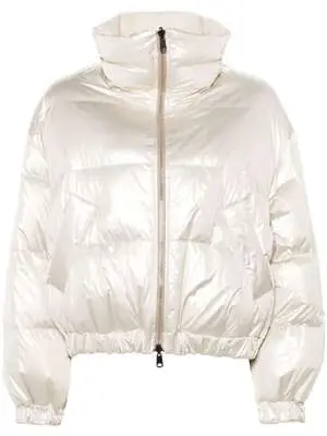 Brunello Cucinelli Zip-up Puffer Jacket - White