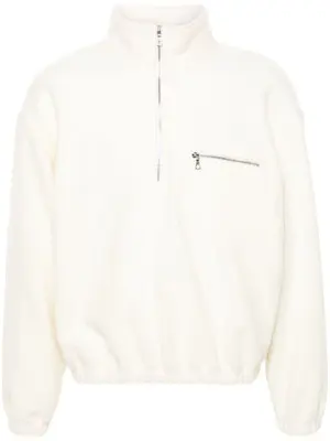 RIER High-neck Fleece Sweatshirt - Neutrals