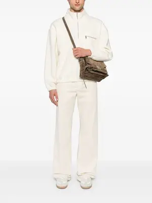 RIER High-neck Fleece Sweatshirt - Neutrals