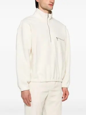 RIER High-neck Fleece Sweatshirt - Neutrals