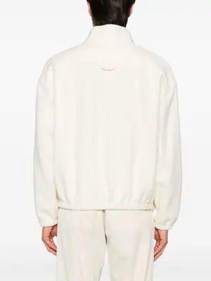 RIER High-neck Fleece Sweatshirt - Neutrals