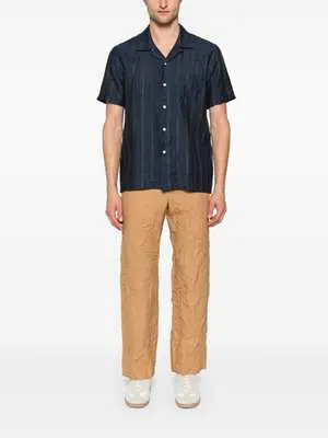 Universal Works Road Striped Linen Shirt