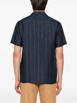 Universal Works Road Striped Linen Shirt