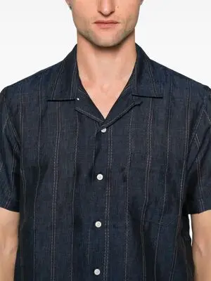 Universal Works Road Striped Linen Shirt
