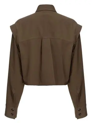Pinko Fioriera Cropped Shirt