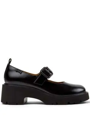 Camper Milah 50mm Leather Loafers - Black