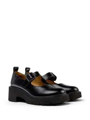 Camper Milah 50mm Leather Loafers - Black