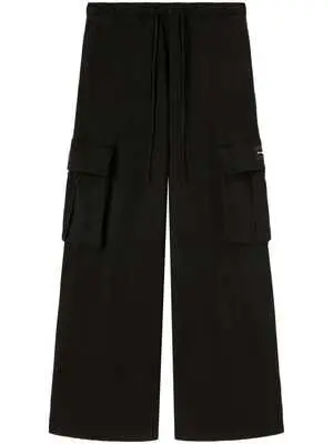 Palm Angels Wide-leg Jersey Cargo Pants
