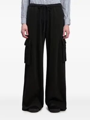 Palm Angels Wide-leg Jersey Cargo Pants