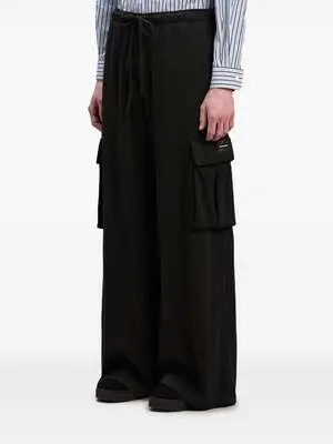Palm Angels Wide-leg Jersey Cargo Pants