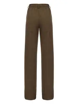Pinko Semaforo Straight-leg Trousers - Brown