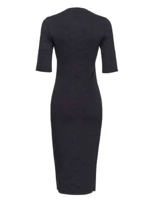 Pinko Logo-embossed Knitted Dress