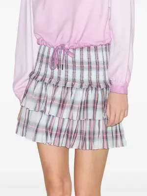 MARANT ETOILE Naomi Tiered Mini Skirt - Pink