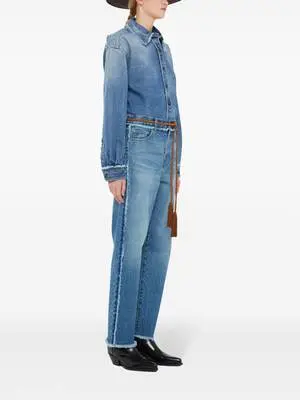 Alanui Fringed Straight Leg Jeans