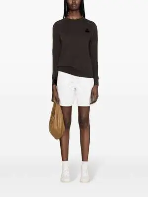MARANT ETOILE Milla Logo-flocked Sweatshirt - Black
