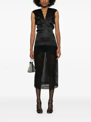Khaite Ami Silk Blouse - Black