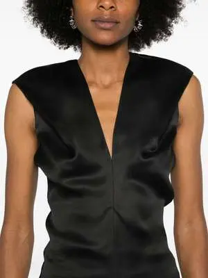 Khaite Ami Silk Blouse - Black