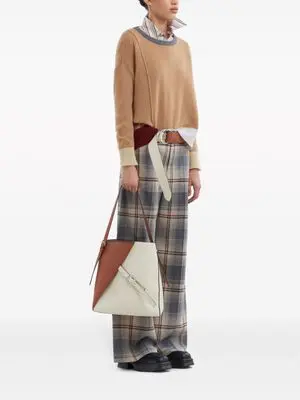 Marni Check-print Wide Leg Trousers