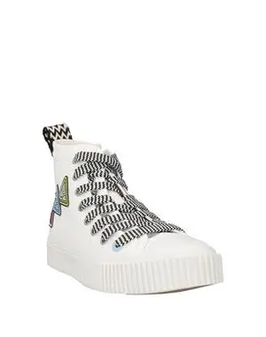 LANVIN Cotton High-top Sneakers