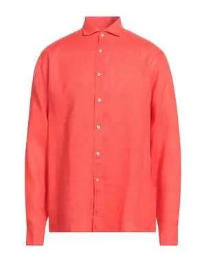 LIU •JO MAN Shirt Size Linen - Tomato Red