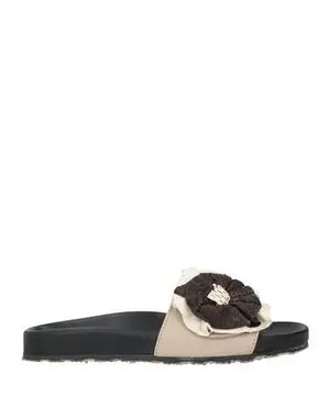 IXOS Leather Slide Sandals - White