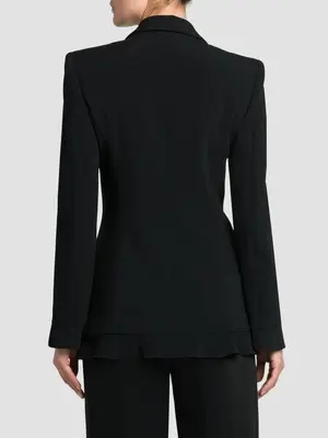 Giorgio Armani Cady One-button Jacket - Black