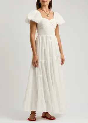 Free People Sundrenched Cotton Maxi Dress