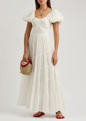 Free People Sundrenched Cotton Maxi Dress