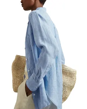 REISS Belle Linen Shirt