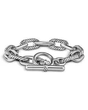 David Yurman Dy Madison Chain Toggle Bracelet - Silver