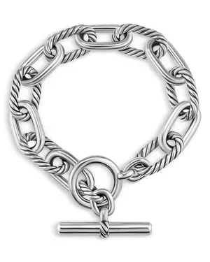 David Yurman Dy Madison Chain Toggle Bracelet - Silver