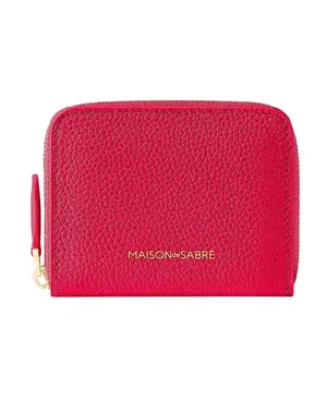 MAISON DE SABRE Leather Zip Wallet - Shibuya Fuchsia