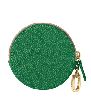 MAISON DE SABRE Leather Coin Purse - Emerald Lily