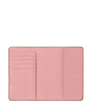 MAISON DE SABRE Leather Passport Holder - Sandstone Lily