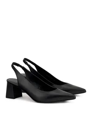 Agl Dodi Pointed Toe Slingback Pumps