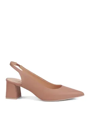 Agl Dodi Pointed Toe Slingback Pumps - Tanny