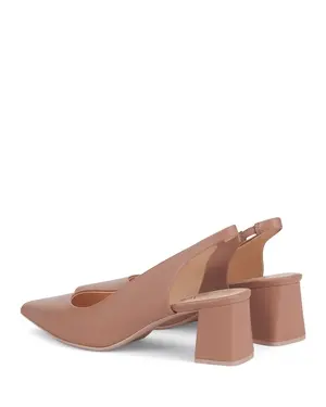 Agl Dodi Pointed Toe Slingback Pumps - Tanny